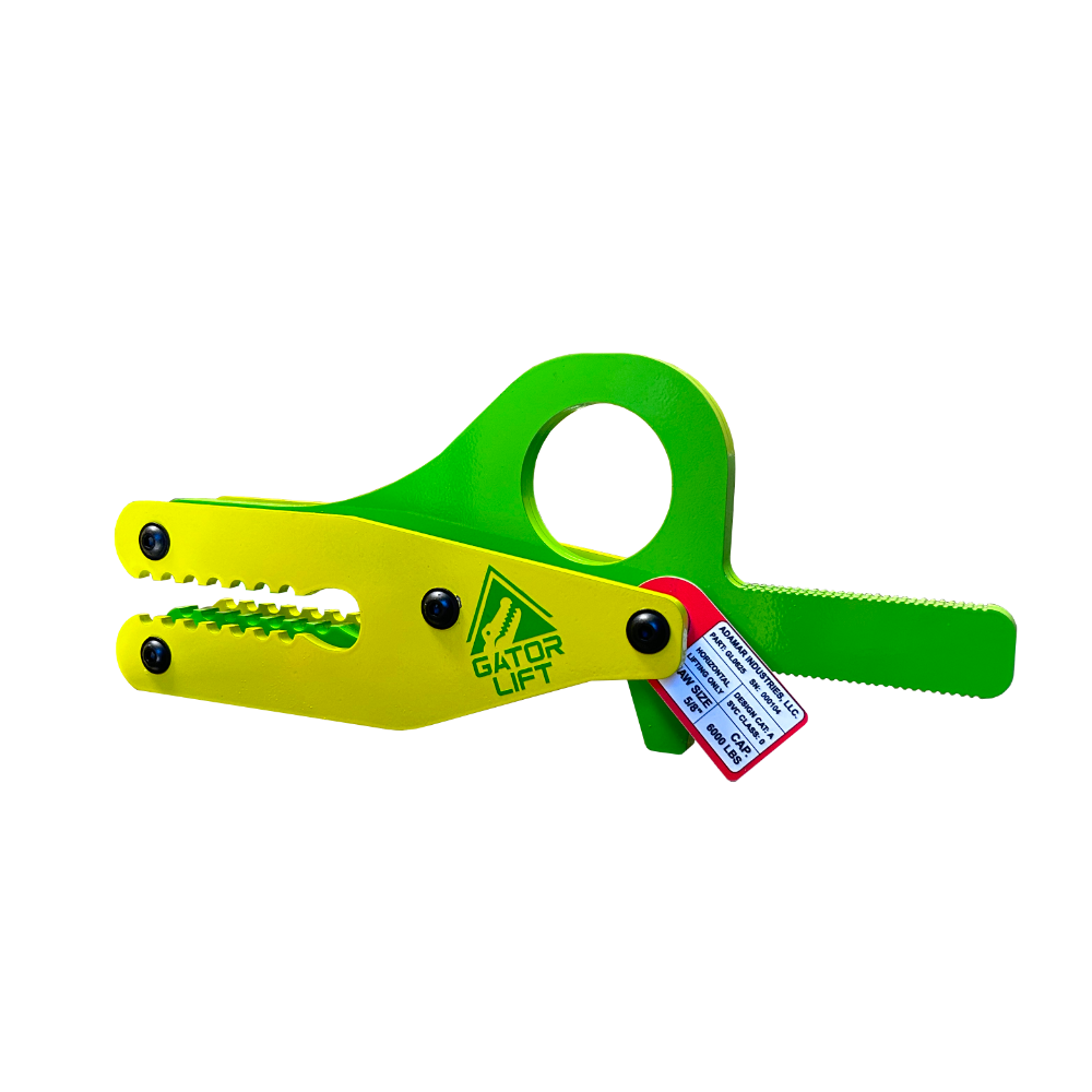 Gator-Lift - a below the hook lifting clamp designed to lift one end of ...