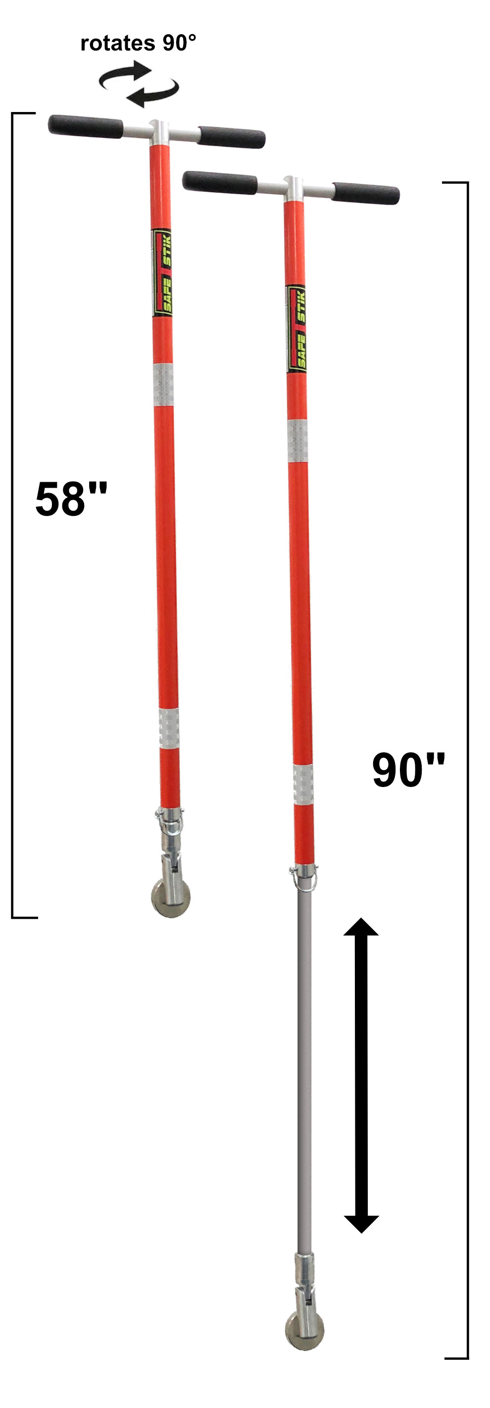 Safe-T-Stik XL - Extendable, Hands-Free No-Touch Magnetic Load Control ...